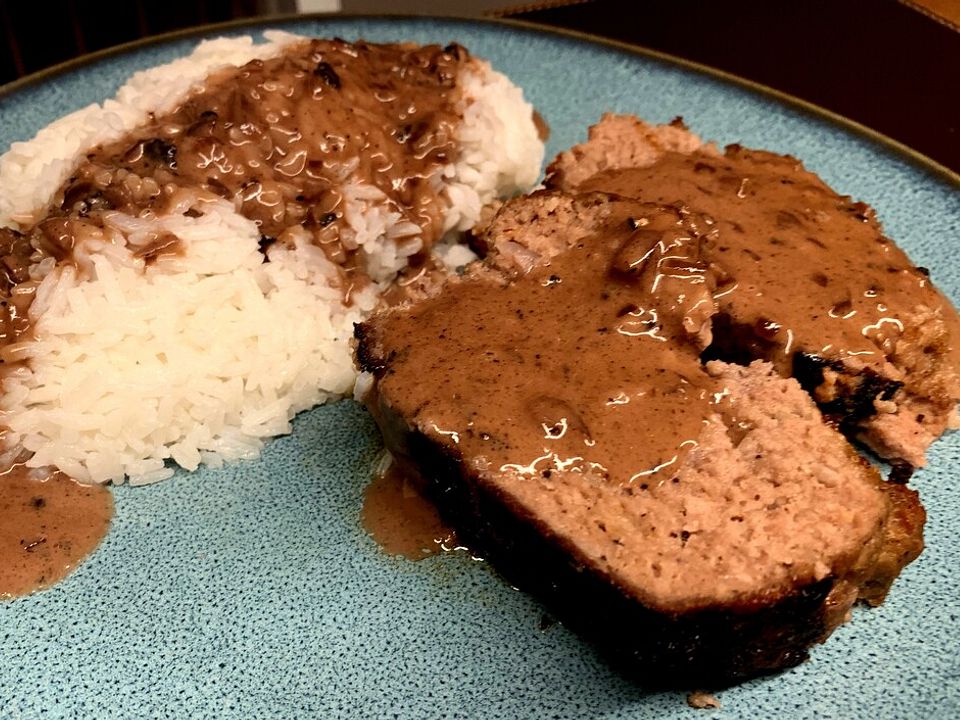 Saftiger Hackbraten mit Soße von citycat05 | Chefkoch