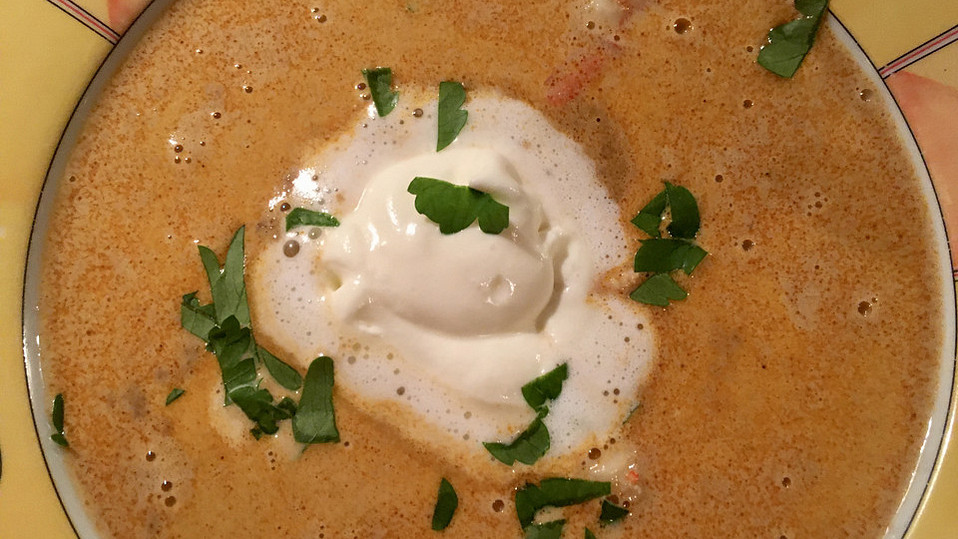 Flambierte Hummersuppe mit Pernod - Sahne von t_segler