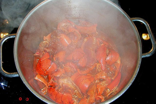Flambierte Hummersuppe mit Pernod - Sahne von t_segler