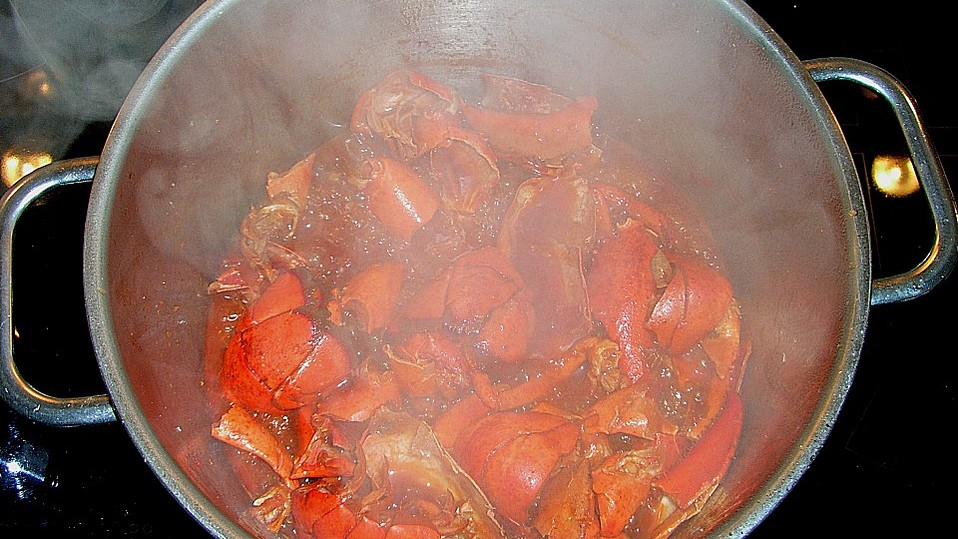 Flambierte Hummersuppe mit Pernod - Sahne von t_segler