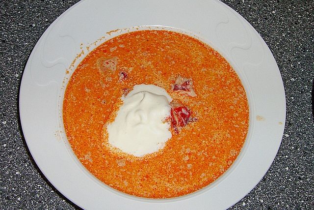 Flambierte Hummersuppe mit Pernod - Sahne von t_segler