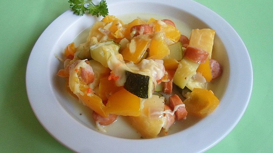 Paprika-Zucchini-Kartoffelauflauf von MissLexi