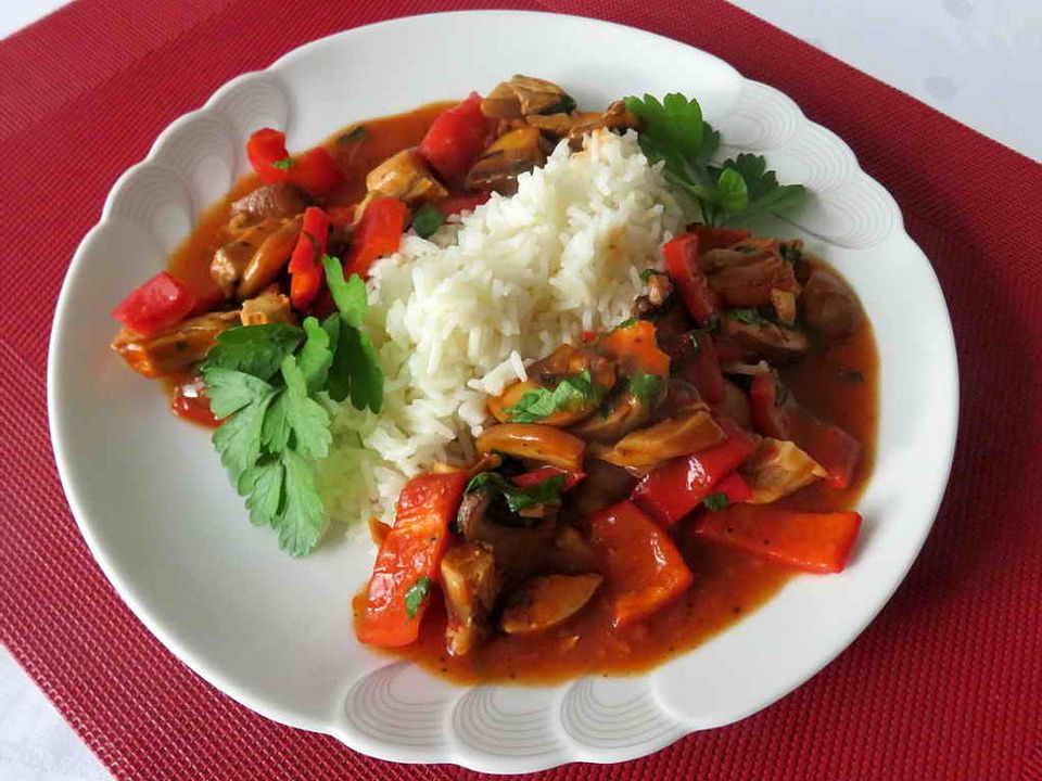 Pilz-Paprika-Pfanne von Khemax | Chefkoch