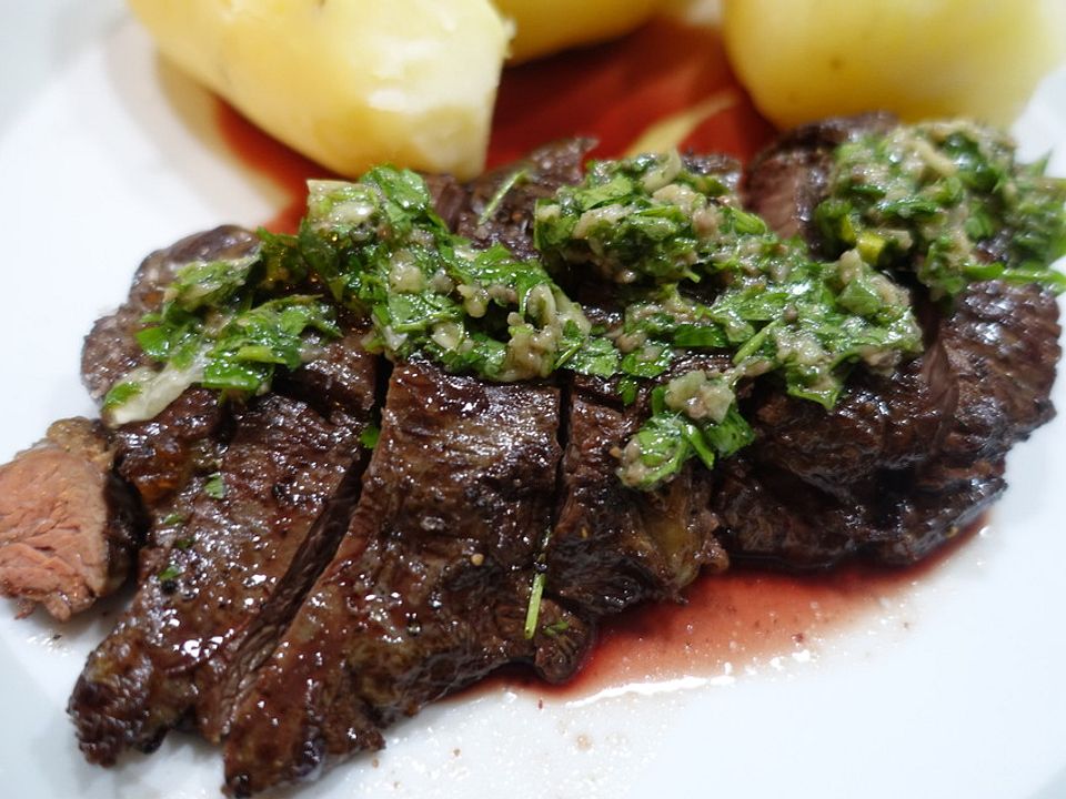 Gegrilltes Rindfleisch mit Sardellensauce von Yasca| Chefkoch