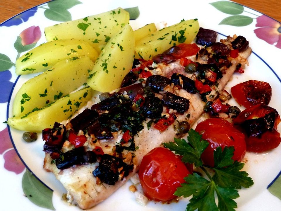 Mediterranes Zanderfilet von Goldblatt| Chefkoch
