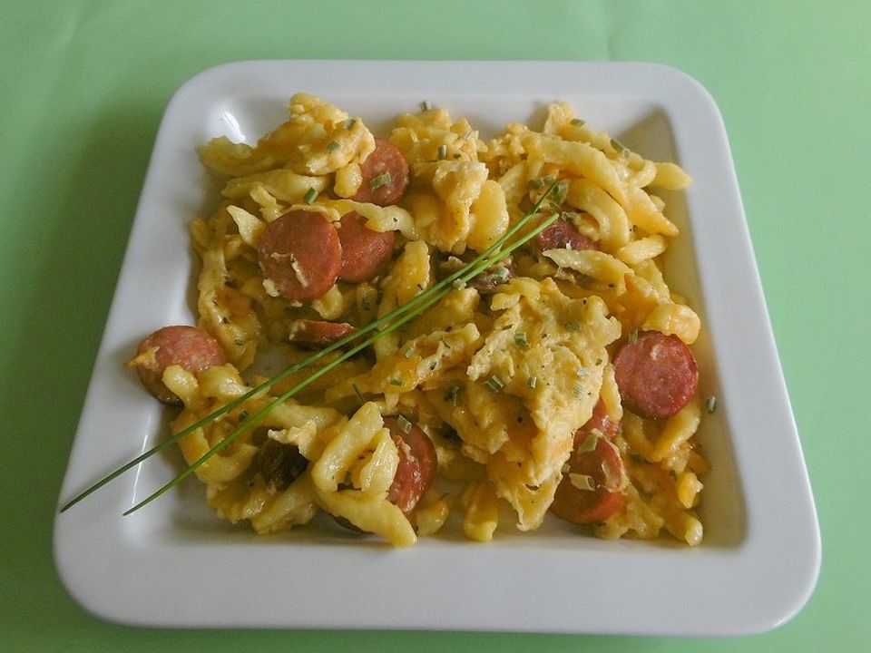 Maxis Nudel-Krakauer-Pfanne von PapaMaxi | Chefkoch