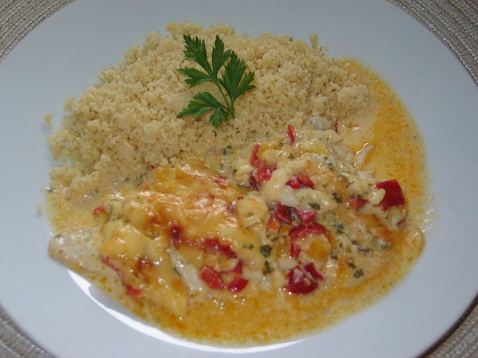 Fisch-Paprika-Sahne-Auflauf von Bluepony| Chefkoch