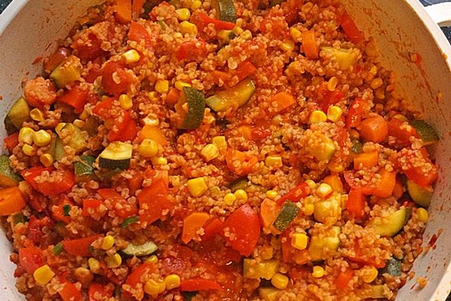 Bulgur-Gemüsepfanne von leons-mama| Chefkoch