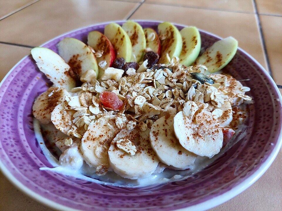 Apfel-Bananen-Müsli von Fienchen93| Chefkoch