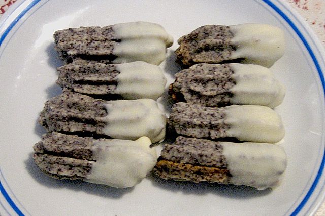 Mohnstangen mit weißer Schokolade von Lilliane