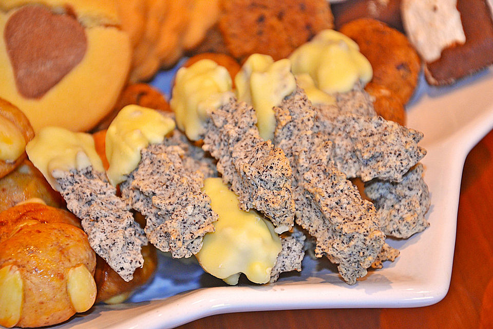 Mohnstangen mit weißer Schokolade von Lilliane