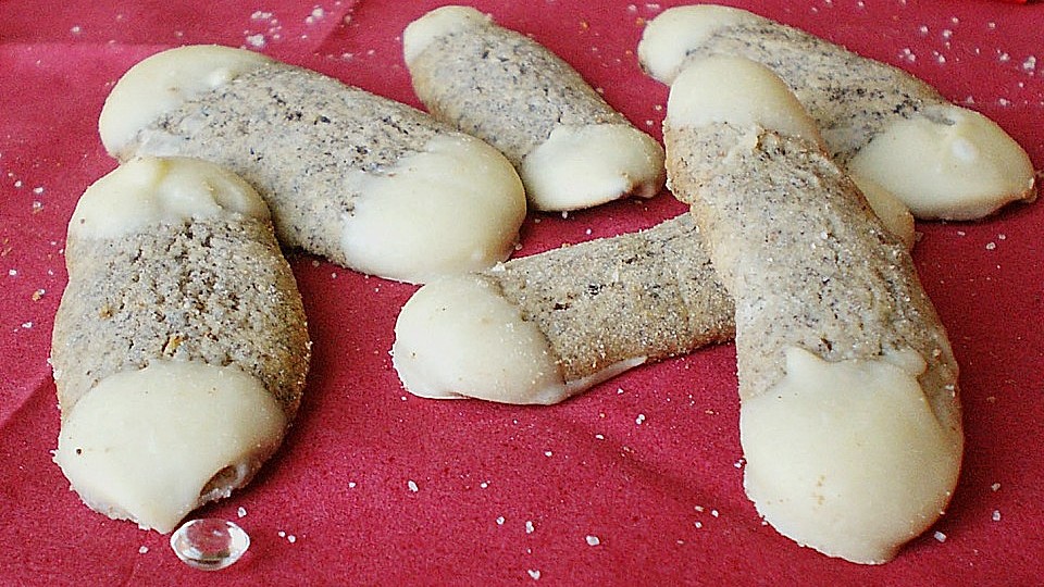 Mohnstangen mit weißer Schokolade von Lilliane