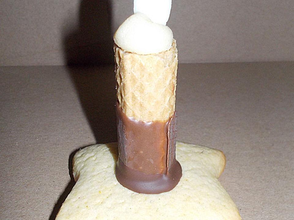 Kekse in Form von Adventskerzen von dorit63| Chefkoch
