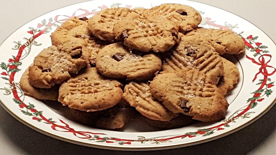 Salted Chocolate-Peanutbutter-Brezel-Cookies von Fluppdiwupp
