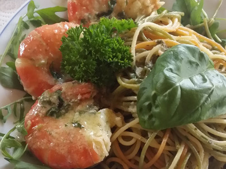 Spaghetti Scampi mit Rucola von KochMimi1| Chefkoch