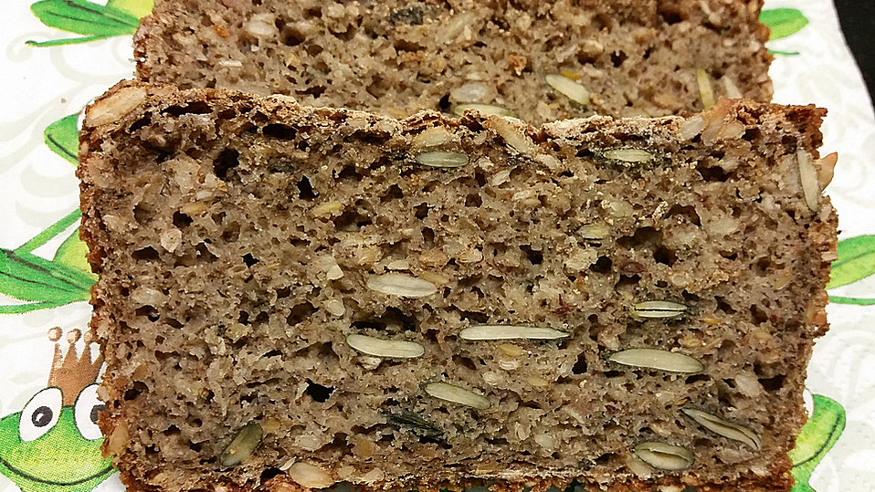 Glutenfreies schnelles, leckeres Ruck-Zuck Brot von küchen_zauber