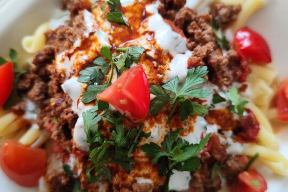 Yogurtlu Eriste - Turkish Pasta