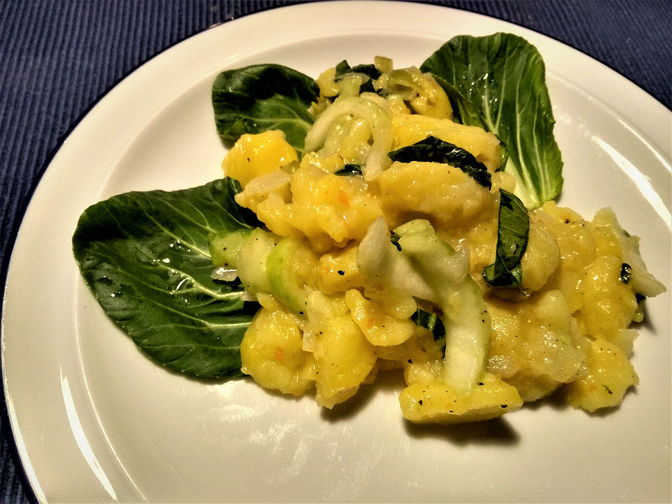 Kartoffelsalat mit Mini Pak Choi von Klaumix| Chefkoch