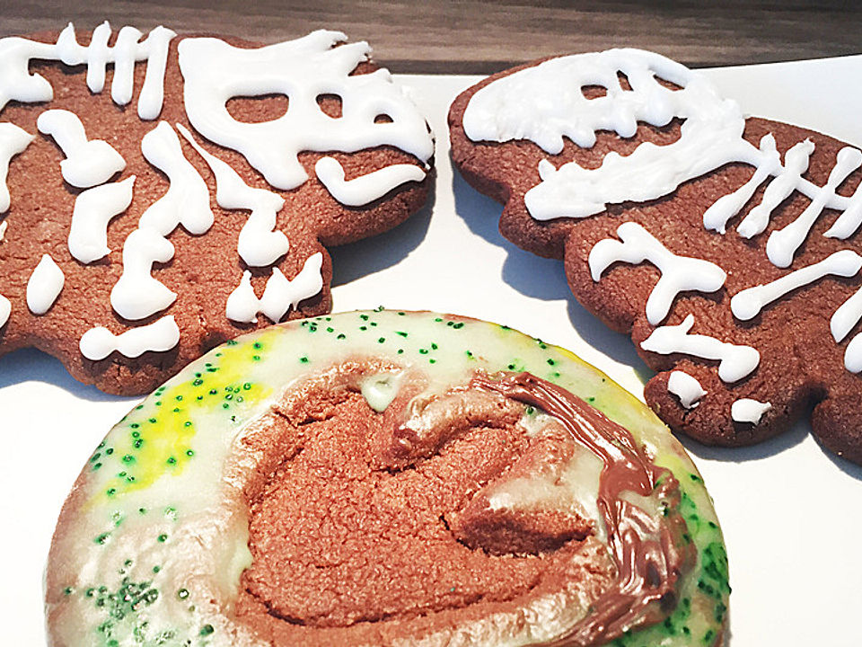 Jurassic Park World Dinosaurier Fossil Cookies mit Nutella von CUISINI ...