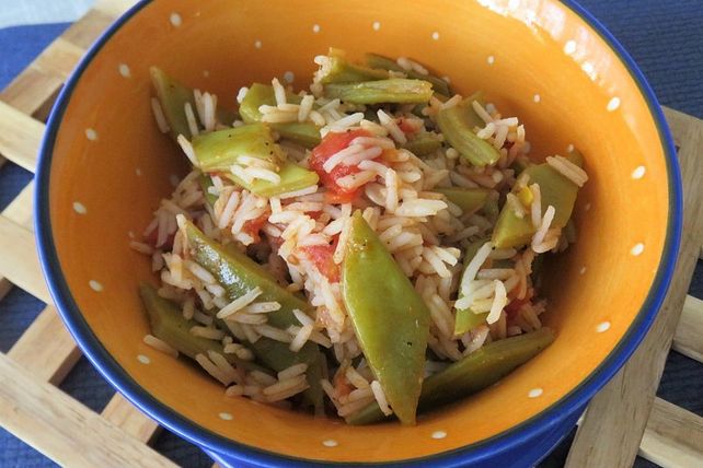 Einfacher Reis mit grünen Bohnen| Chefkoch