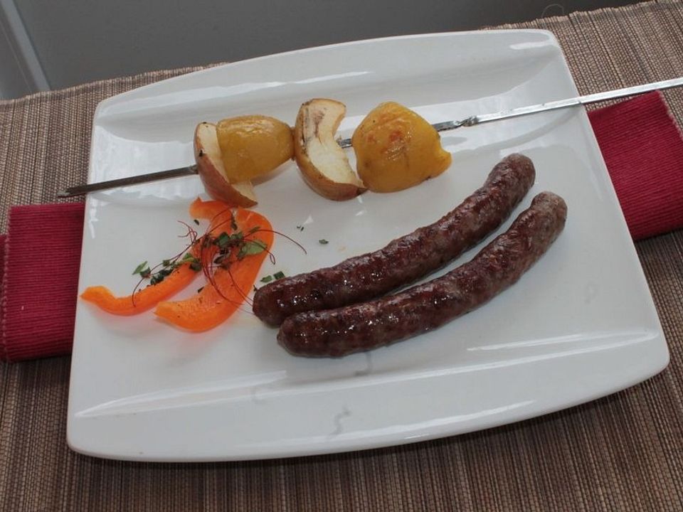 Kartoffel-Apfel-Spieße zum Grillen von Isanos| Chefkoch