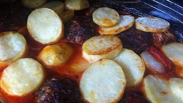 Kafta und Batata, libanesisch von Lebany