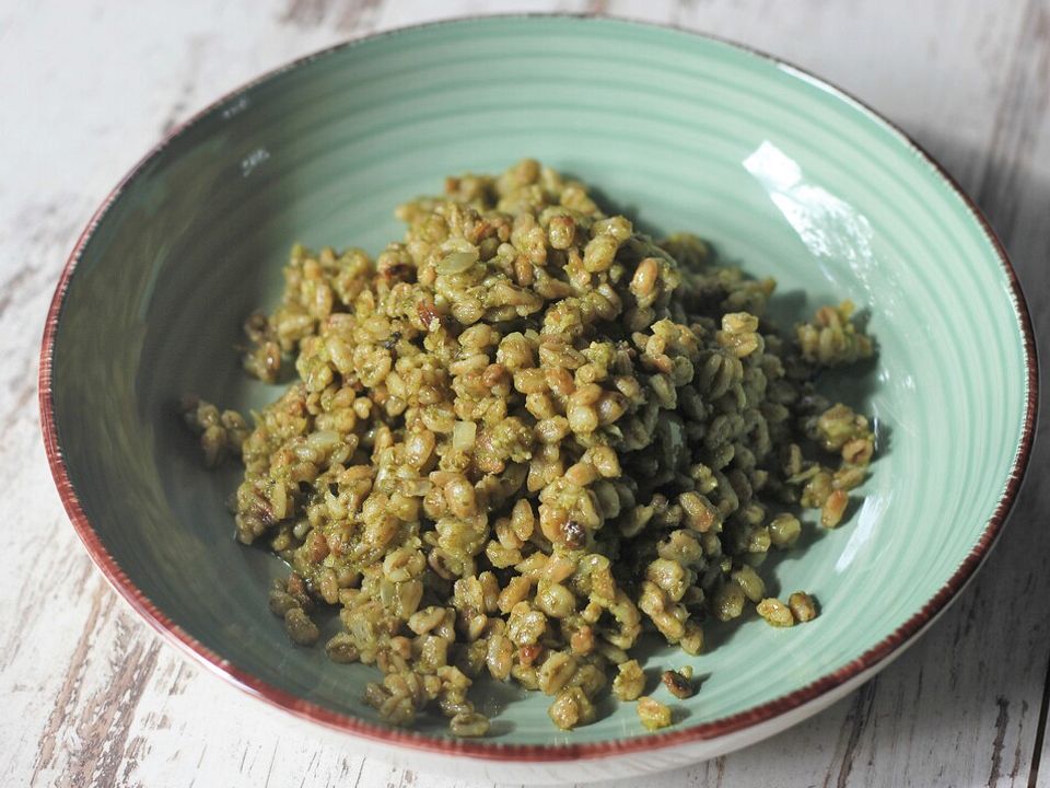 Eblysotto mit Brennnesselpesto von vanessa-delight| Chefkoch