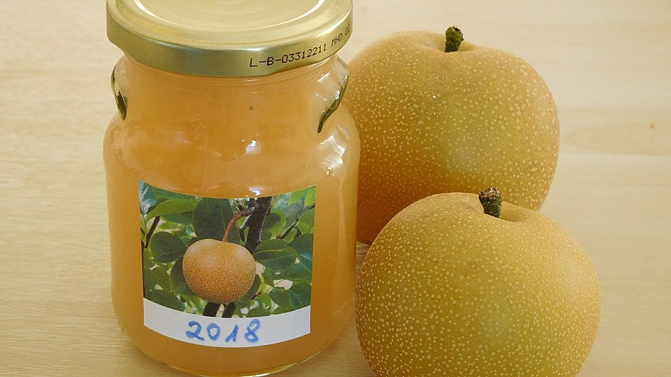 Schone Nashi Birnen Marmelade Ebenbild