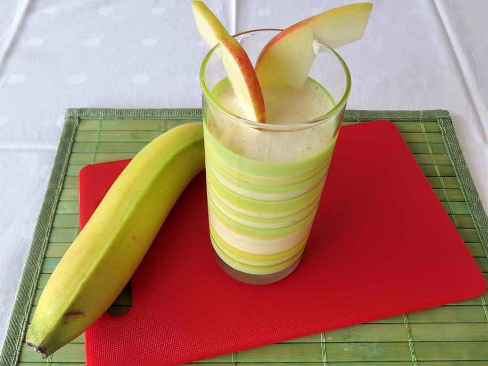 Banane-Apfel-Brottrunk-Milchshake von wibbergebibber| Chefkoch