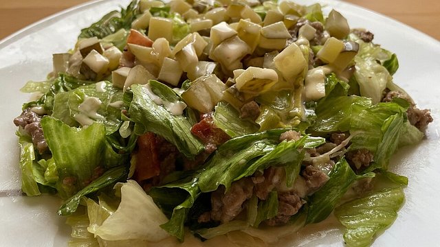 Big Mac Salat Low Carb von dorette1com