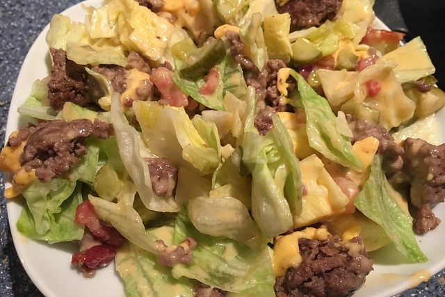 Big Mac Salat Low Carb von dorette1com