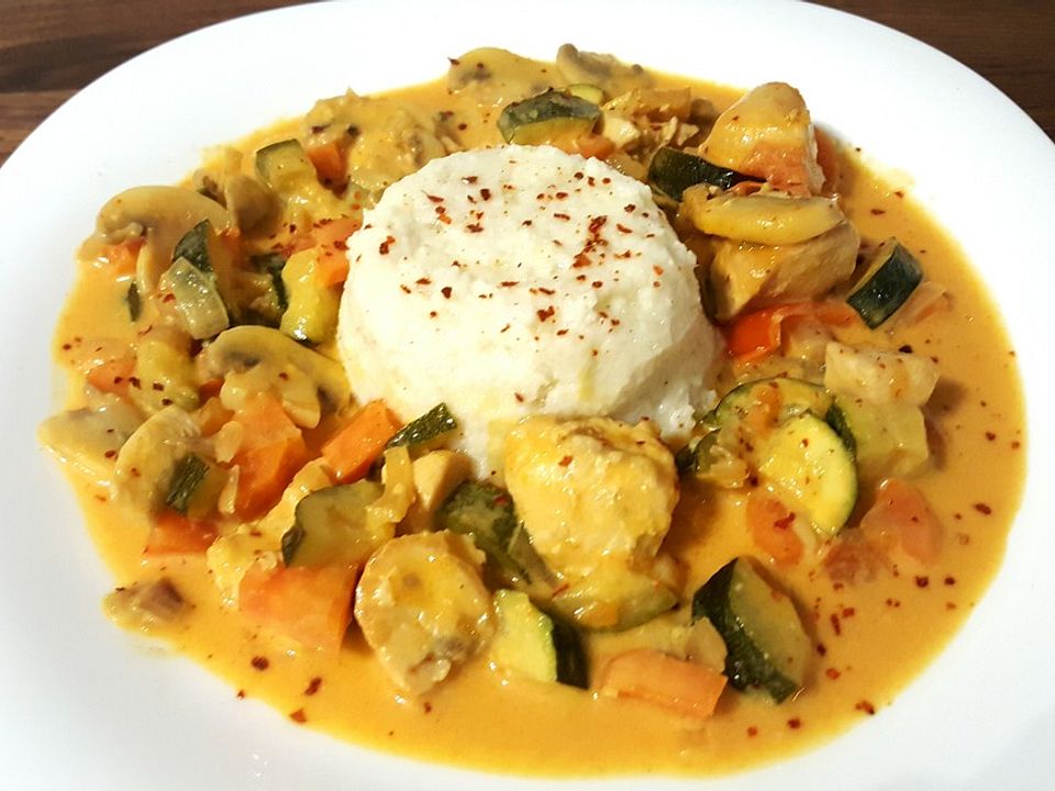 Putencurry mit falschem Reis von Barbie2910| Chefkoch