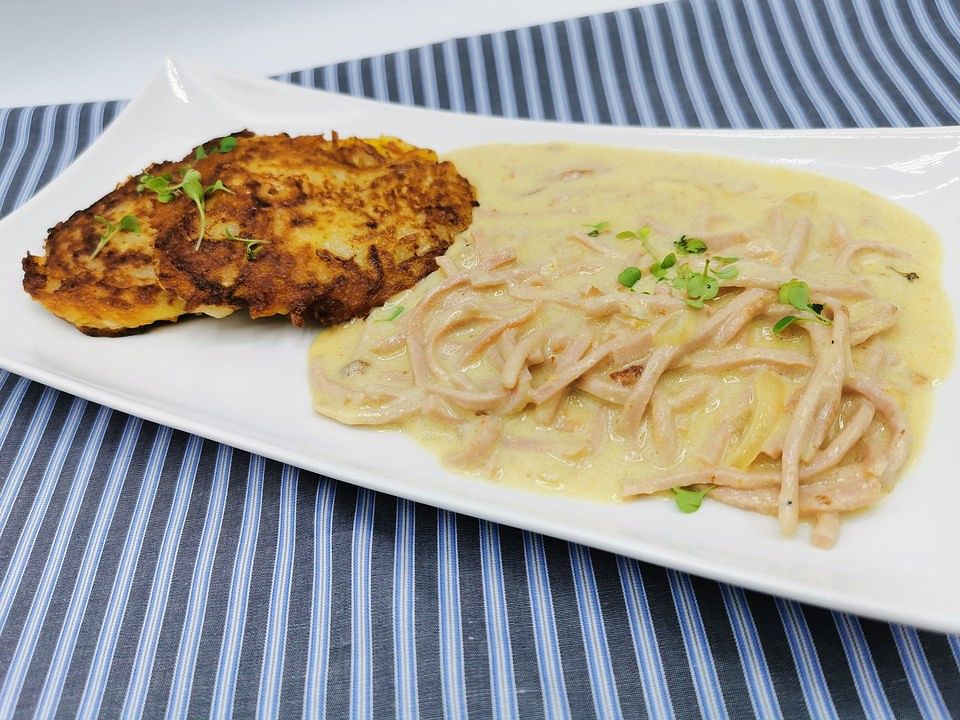 Wurst - Geschnetzeltes in Senf - Sahne Sauce von Tassilo07| Chefkoch