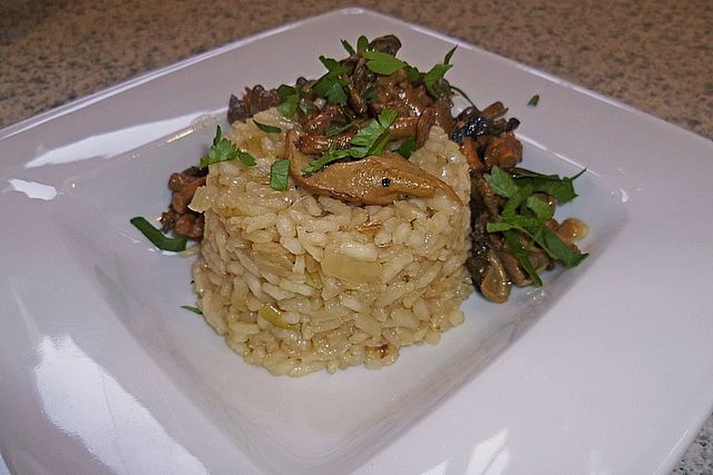 Risotto mit Pfifferlingen und Steinpilzen von Clarisza