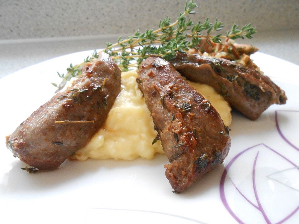 Lammfilet mit Pfifferlingen, Rahmspinat und Stampfkartoffeln von ...