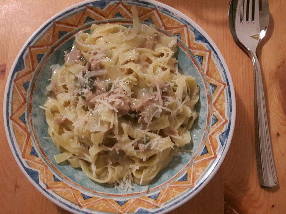 One-Pot-Tagliatelle mit Thunfisch von sternchenfaenger| Chefkoch