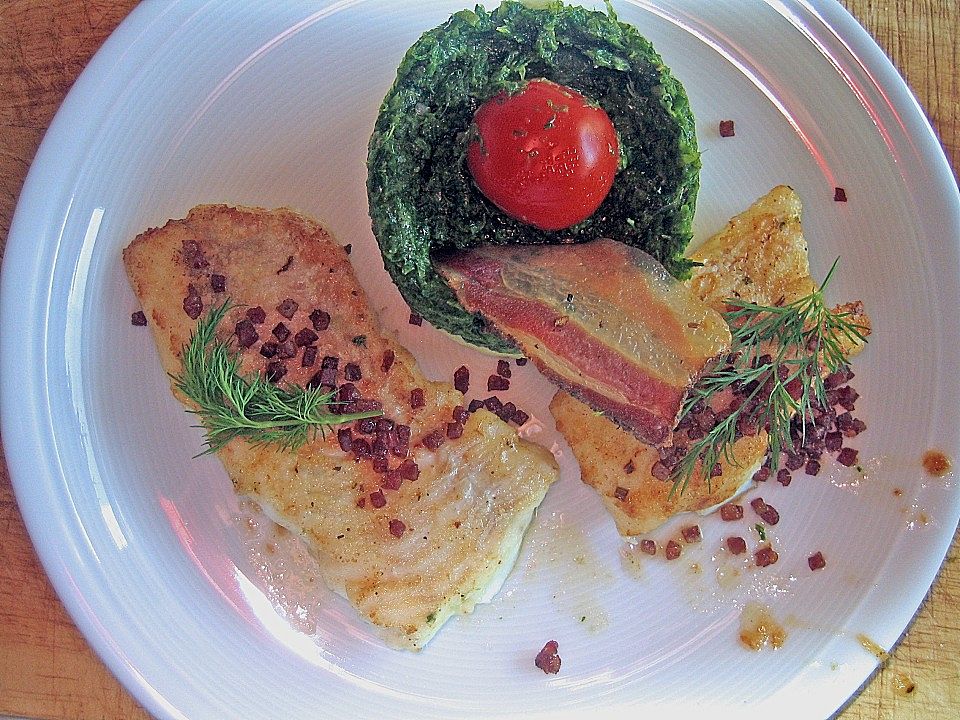 Schellfischfilet mit Kartoffel - Frisée Püree von schrat | Chefkoch