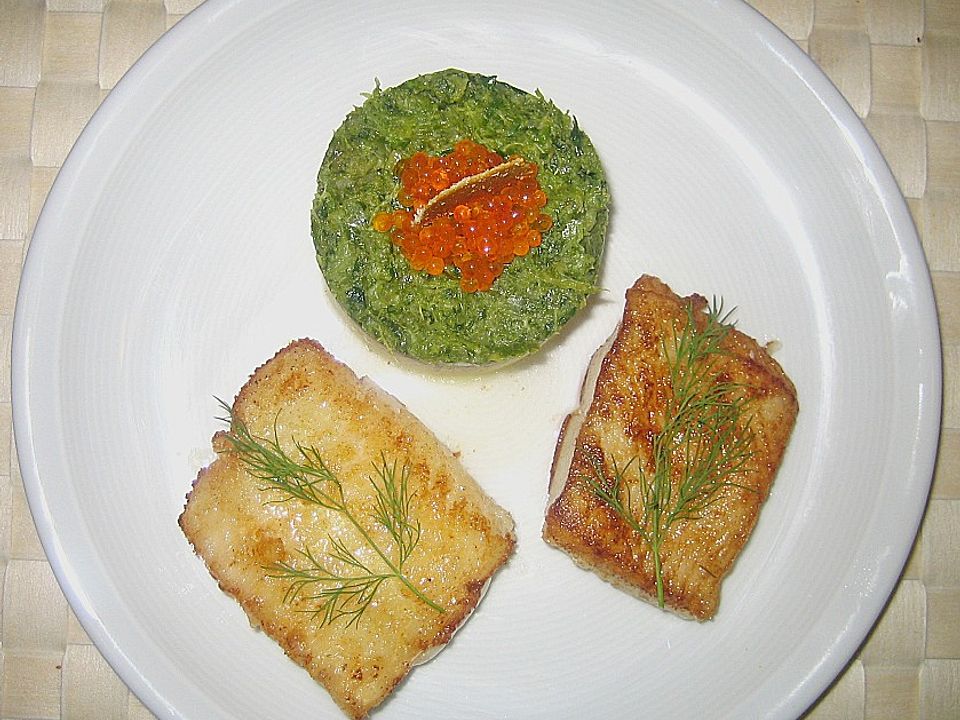 Schellfischfilet mit Kartoffel - Frisée Püree von schrat| Chefkoch