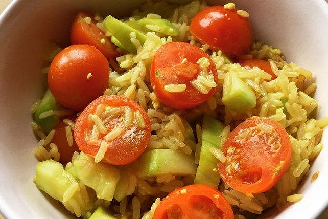 Curry-Reis mit Tomate und Zucchini von Chrissi_Pe| Chefkoch