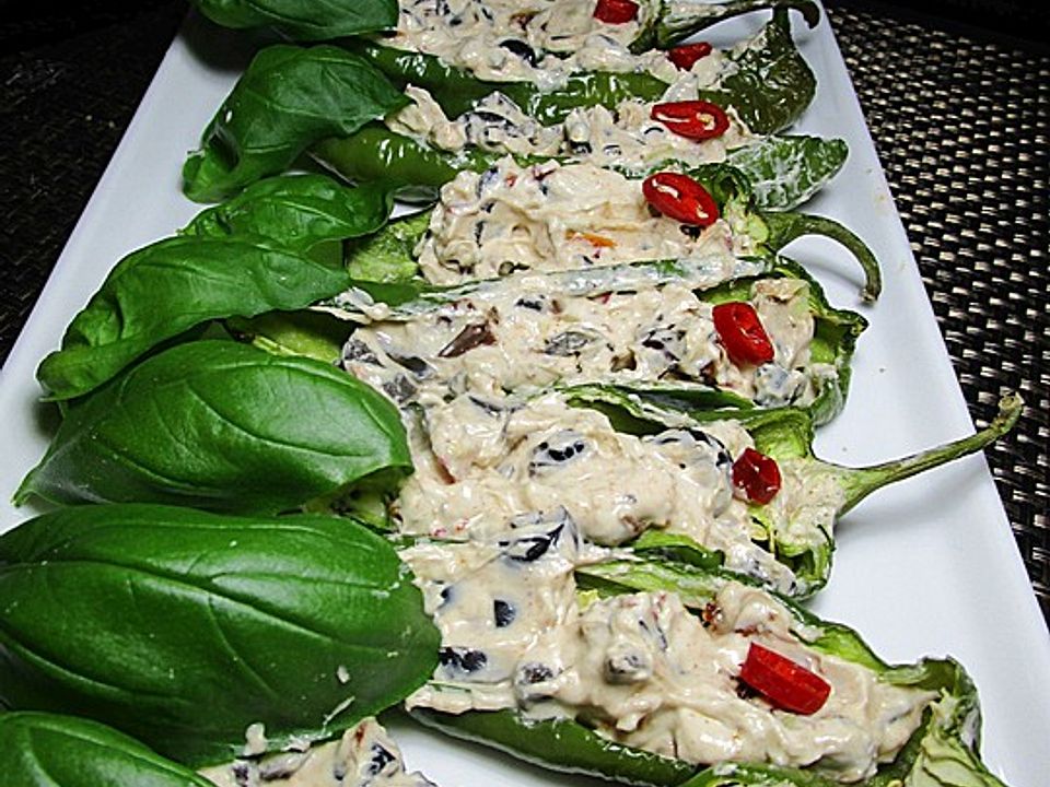 Paprika, die spitzen grünen, gefüllt| Chefkoch