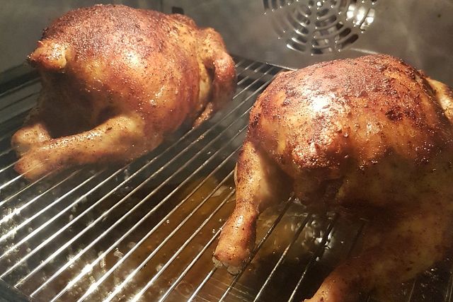 Brathähnchen, knusprig von Skymoon