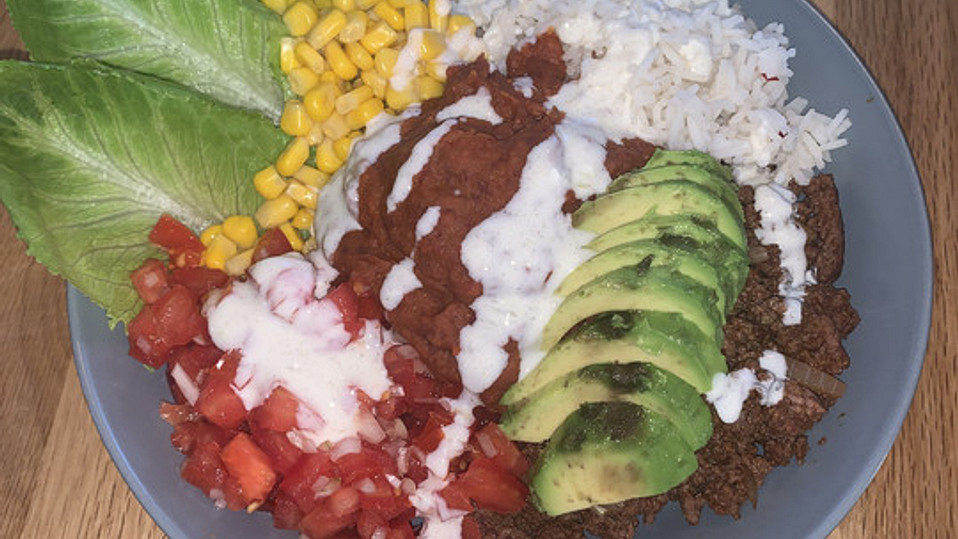 Burrito Bowl mit Rinderhack von CMCooking