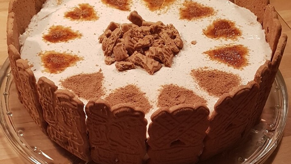 Weihnachtlicher Ksekuchen Mit Spekulatiusboden