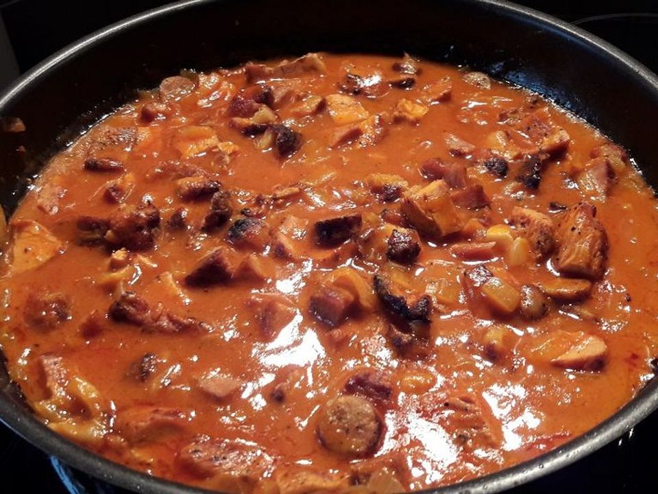Grillfleisch- und Grillwurst-Gulasch von Jennerin | Chefkoch