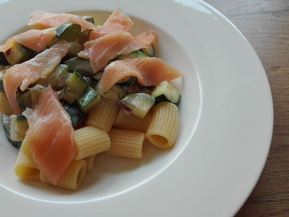 Spaghetti mit Lachs und Zucchini von easychef| Chefkoch