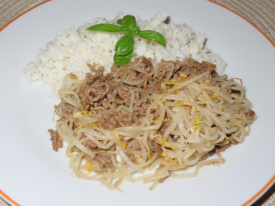 Hackfleisch mit Sojabohnensprossen von hemet-nisut-weret| Chefkoch