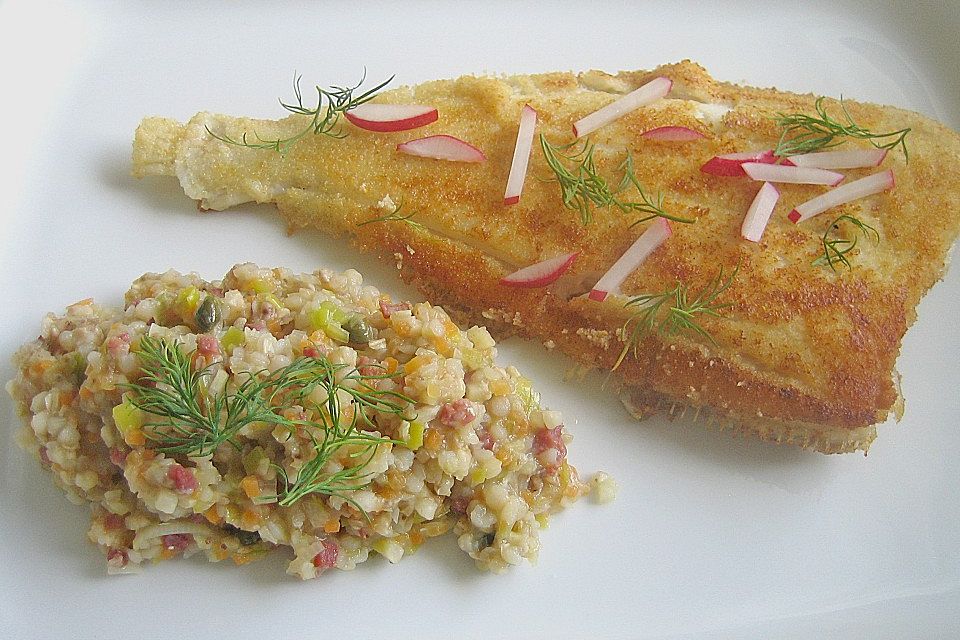 Schrat´s Rotzunge auf der Gräte gebraten von schrat