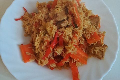 Gebratener Reis mit Huhn und Gemüse von BrokenLumber| Chefkoch