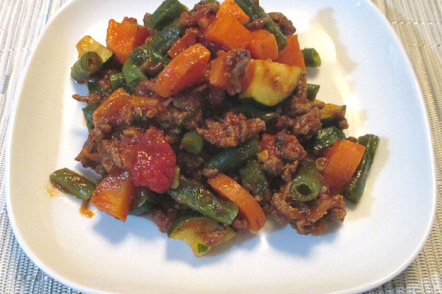 Bohnen-Hackfleisch Pfanne von TobiFD| Chefkoch