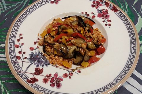 Ebly mit Ofengemüse und Ajvar von Wunschkonzert21